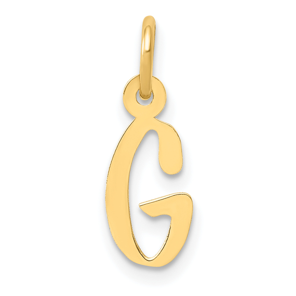 Hail Mary Gifts | Jewelry | K Small Slanted Block Initial G Charm ...